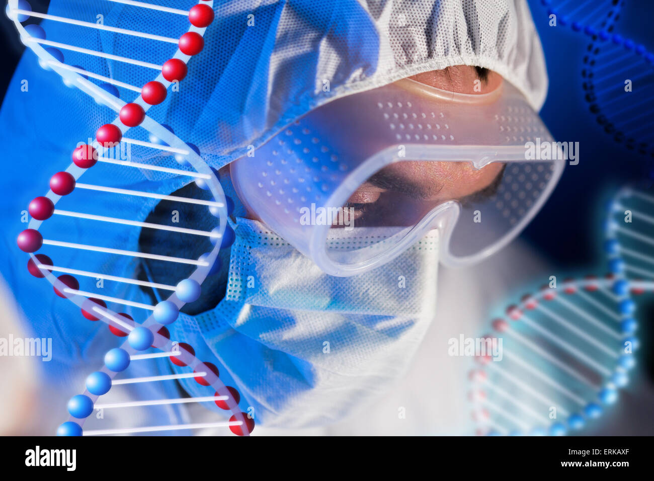 Scientist dna lab hi-res stock photography and images - Alamy