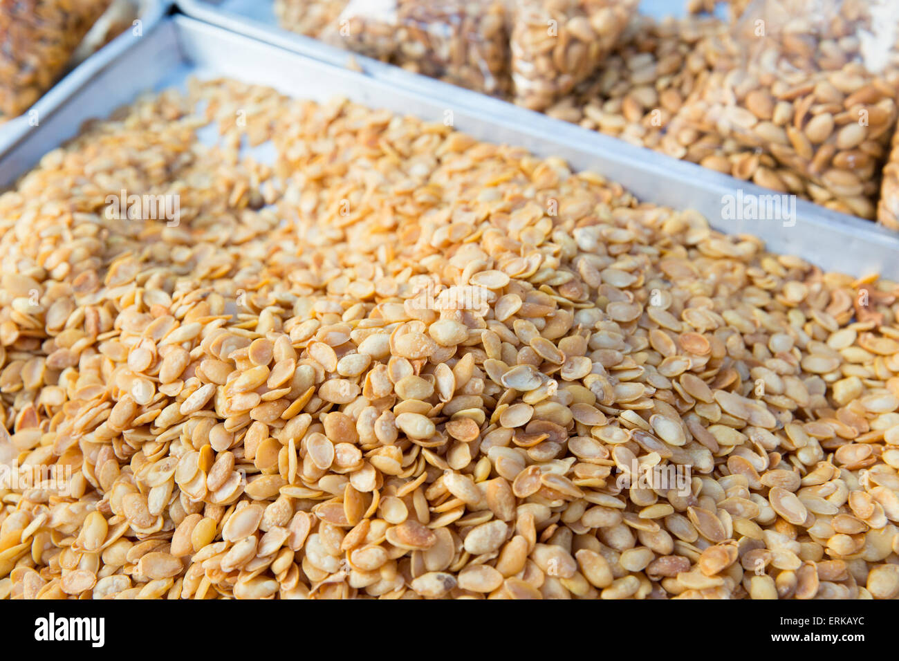 peanuts at asian street market Stock Photo - Alamy
