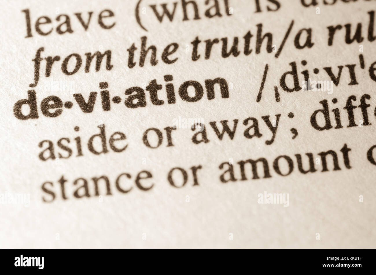 Deviation hi-res stock photography and images - Alamy