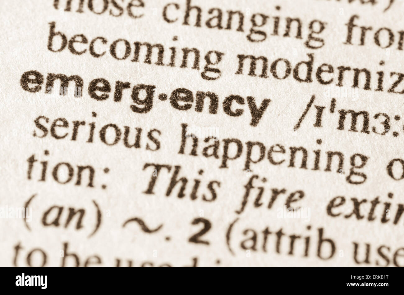 Emergencies Definition