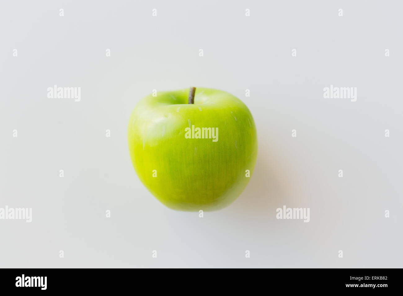 ripe green apple over white Stock Photo - Alamy
