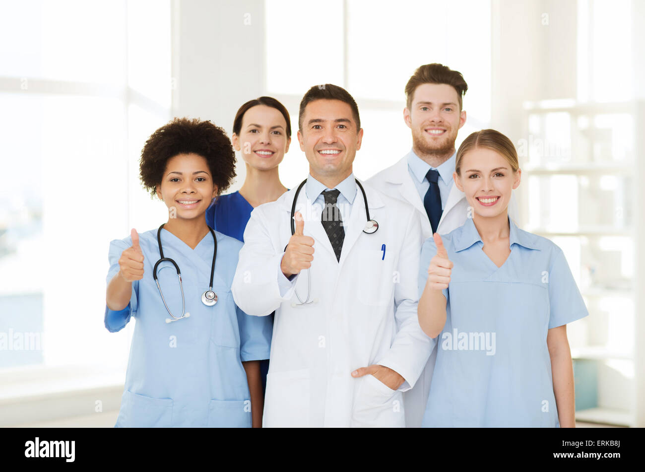 group of happy doctors at hospital Stock Photo - Alamy