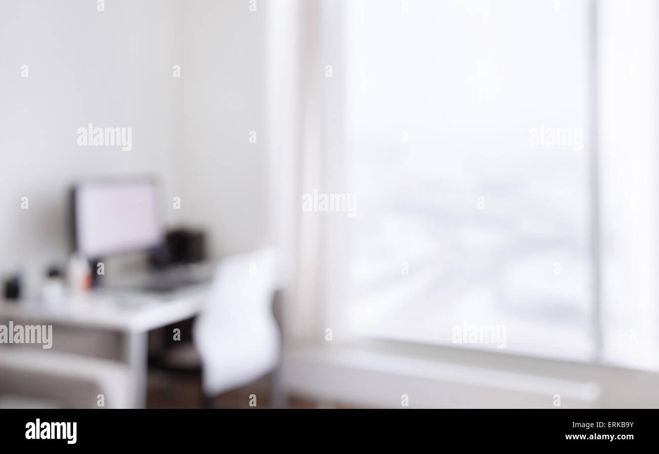 working place at home with computer Stock Photo - Alamy