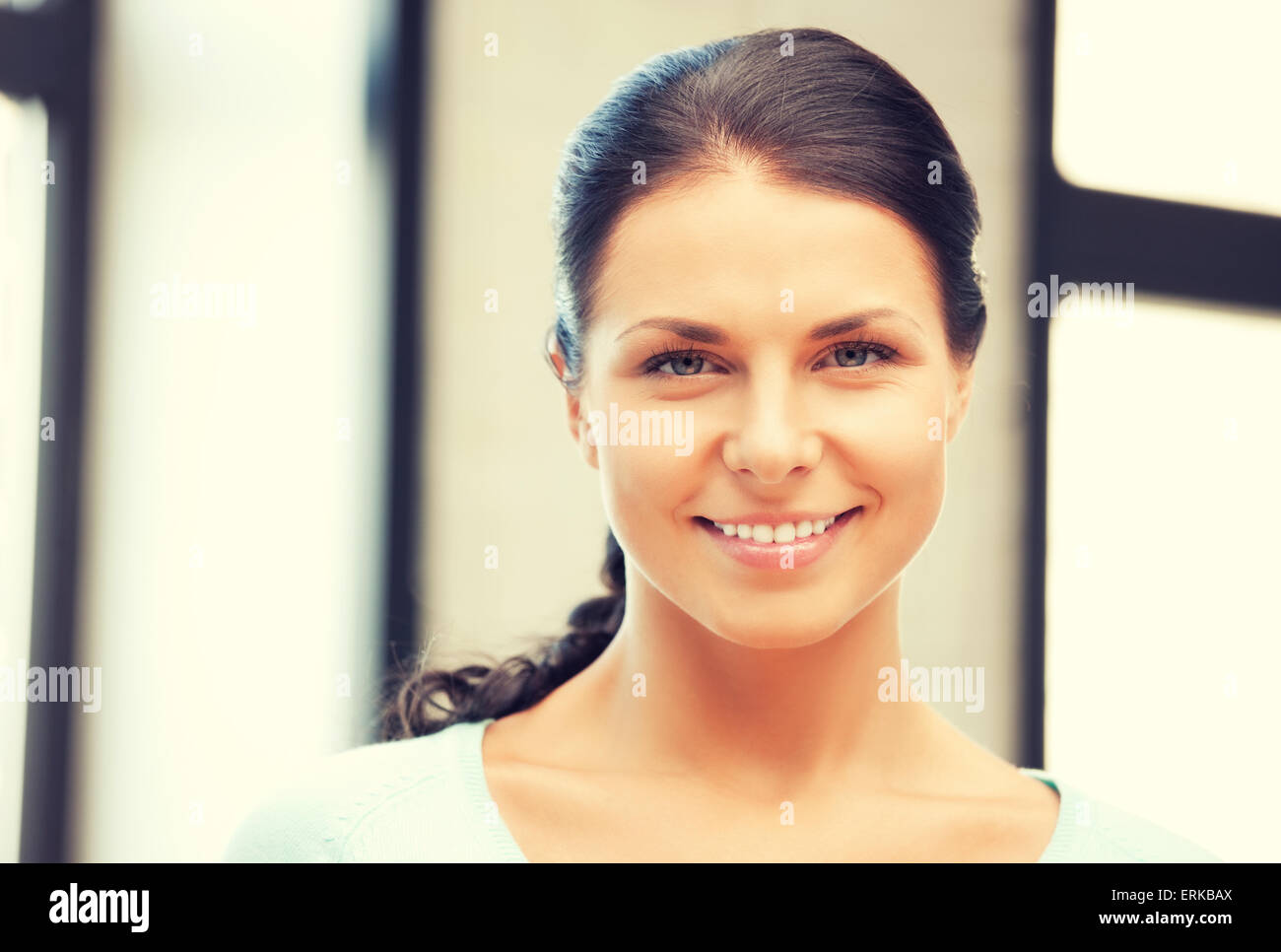 happy and smiling woman Stock Photo - Alamy