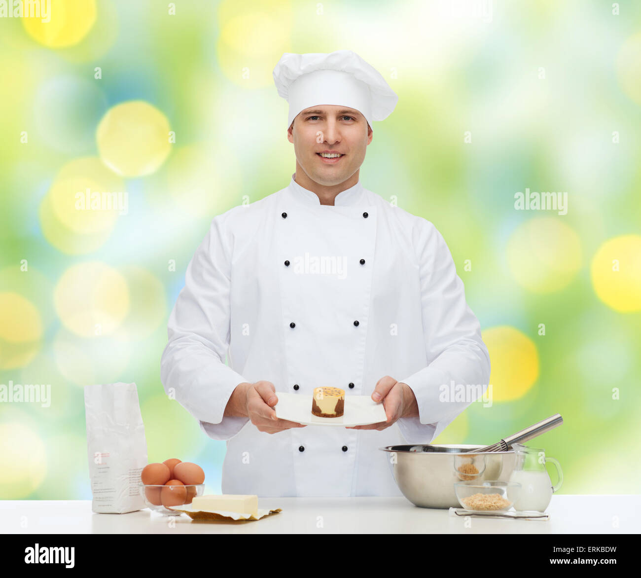 Professional pastry chef happy hi-res stock photography and images - Alamy