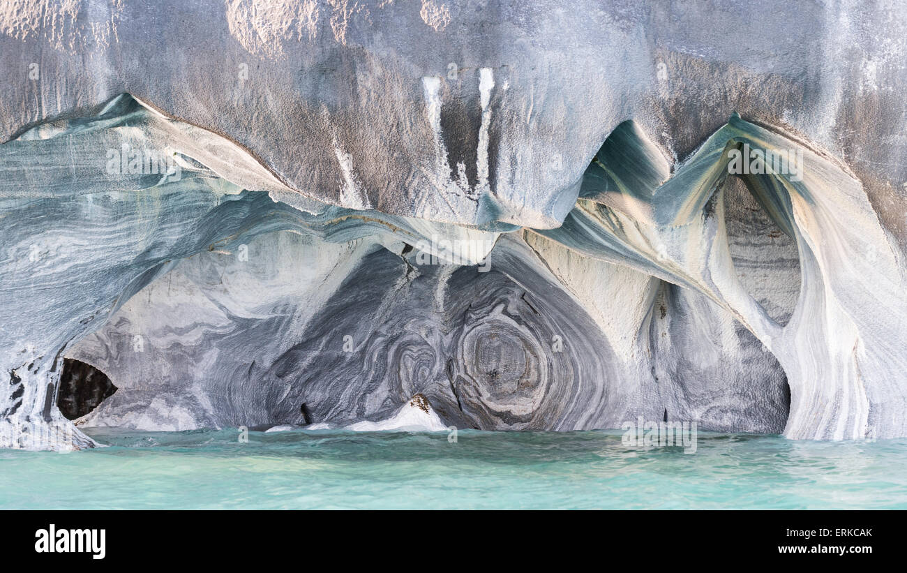 The Marble Caves on General Carrera Lake in the Aysén Region of Chile ...