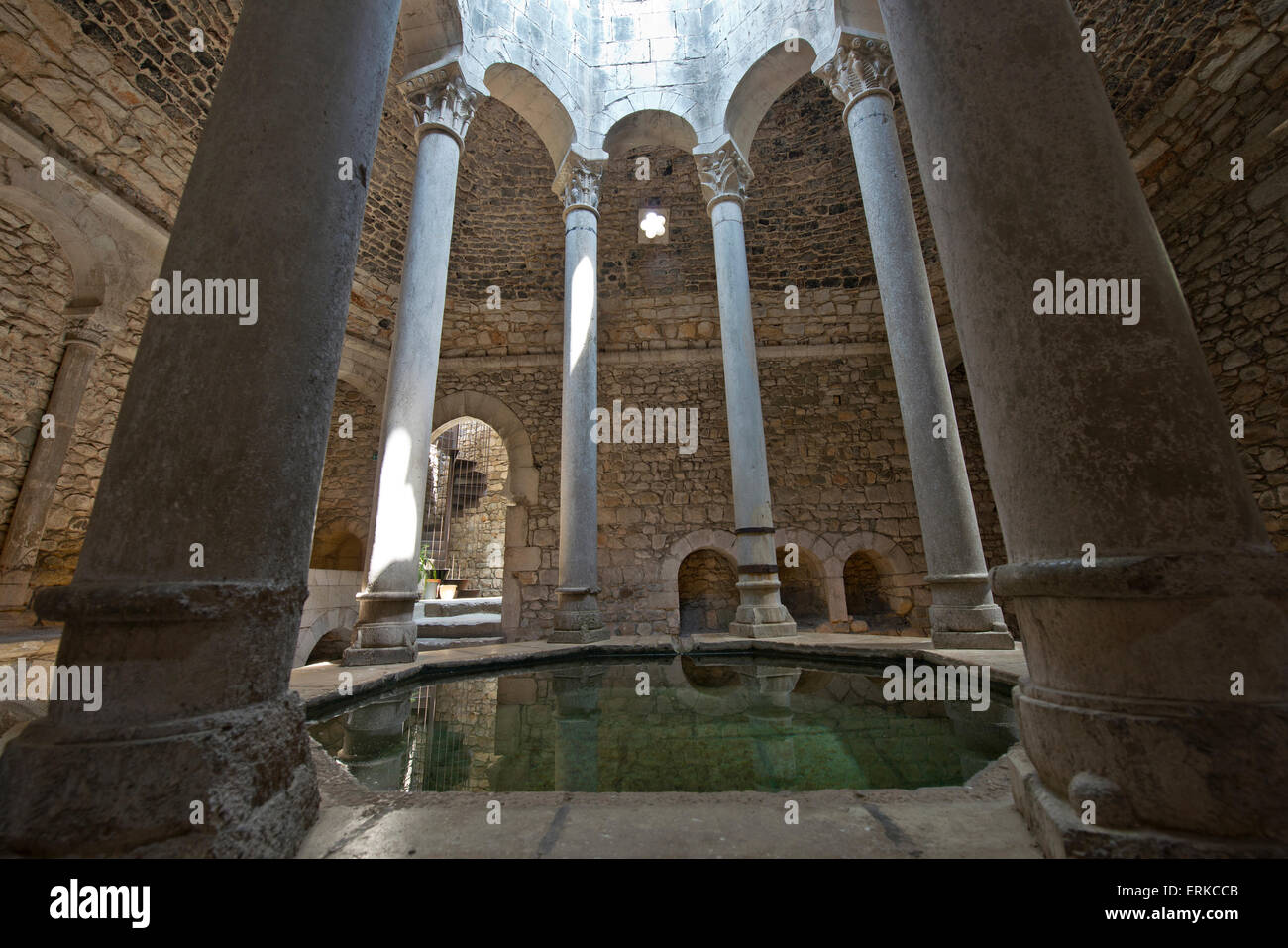 Arab baths in Girona, Catalonia, Spain Stock Photo - Alamy