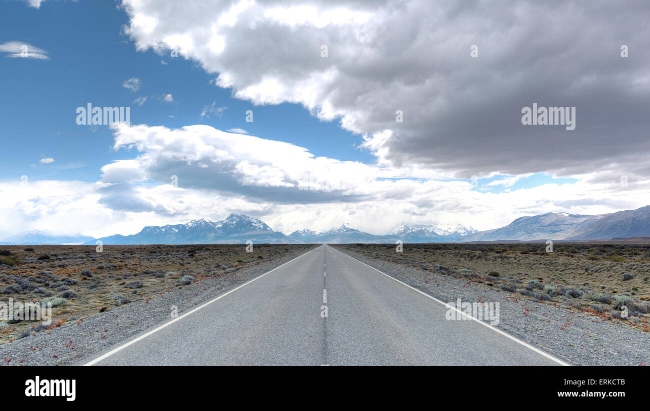 La Ruta 40 through Patagonia, Santa Cruz Province, Argentina Stock ...
