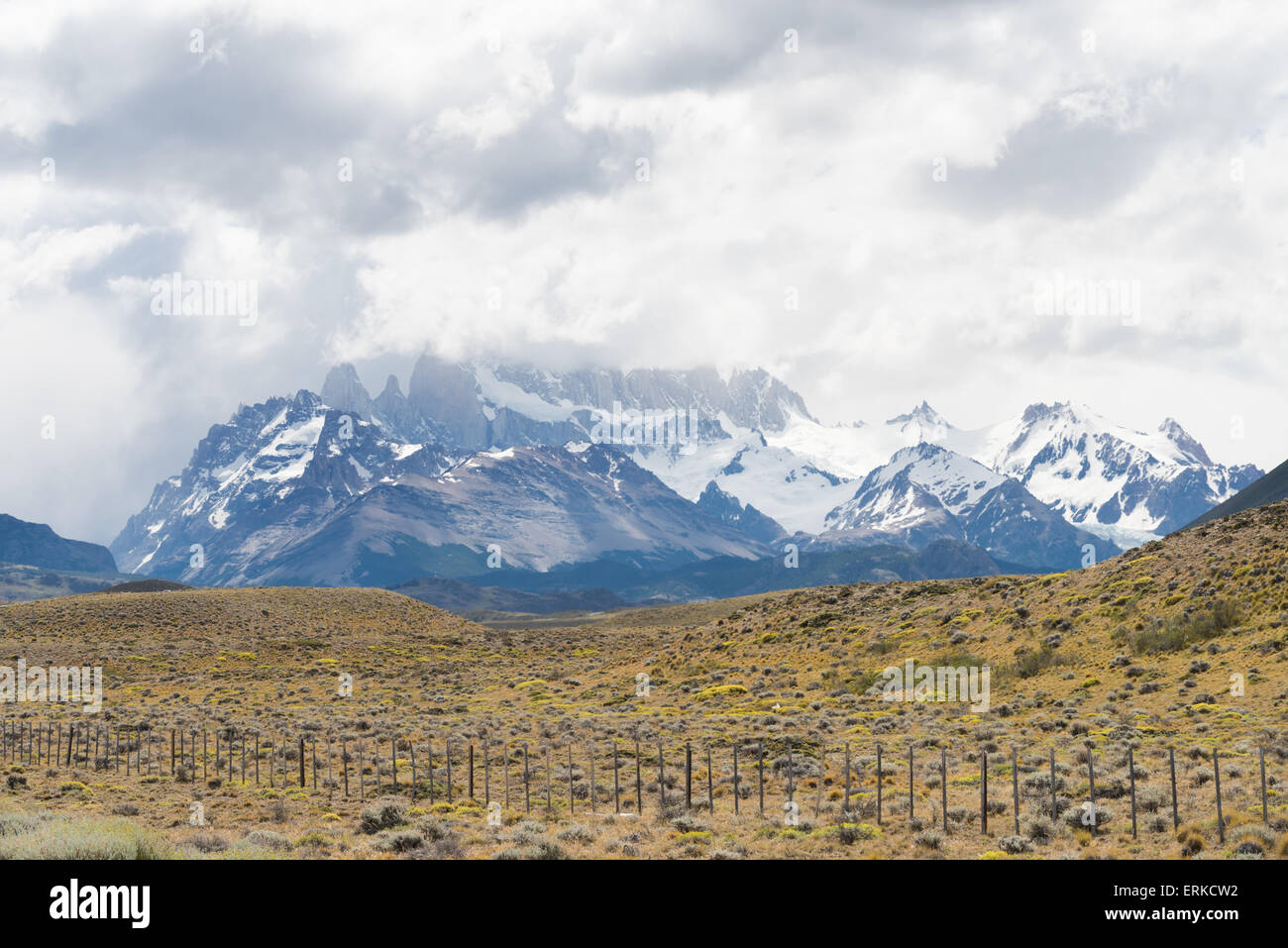 The Fitz Roy Massif from the Route 23 into El Chaitén, Santa Cruz ...