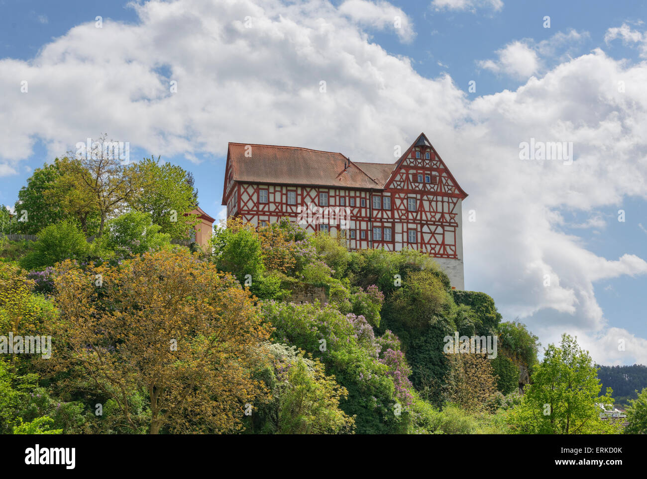 Homburg Castle, Triefenstein, Spessart, Mainfranken, Lower Franconia ...