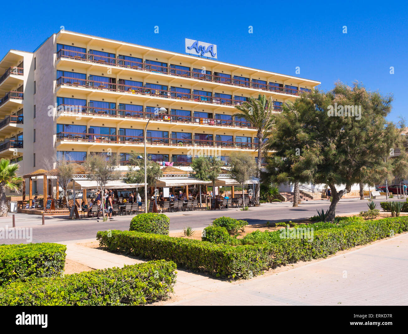 Hotel, Playa de Palma, El Arenal, Majorca, Balearic Islands, Spain ...