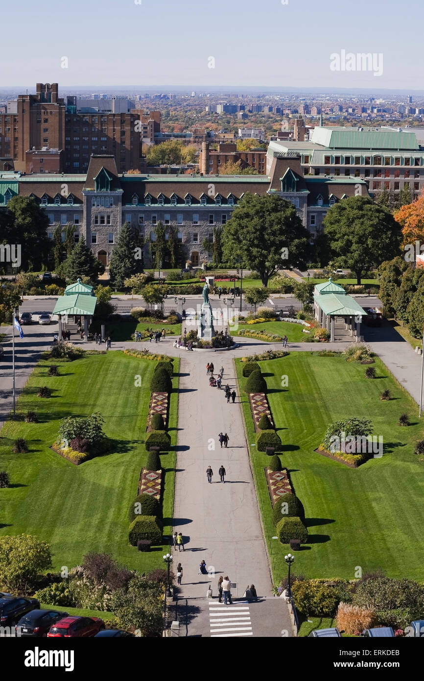Garden with topiary at Saint Joseph's Oratory, Montreal, Quebec, Canada ...