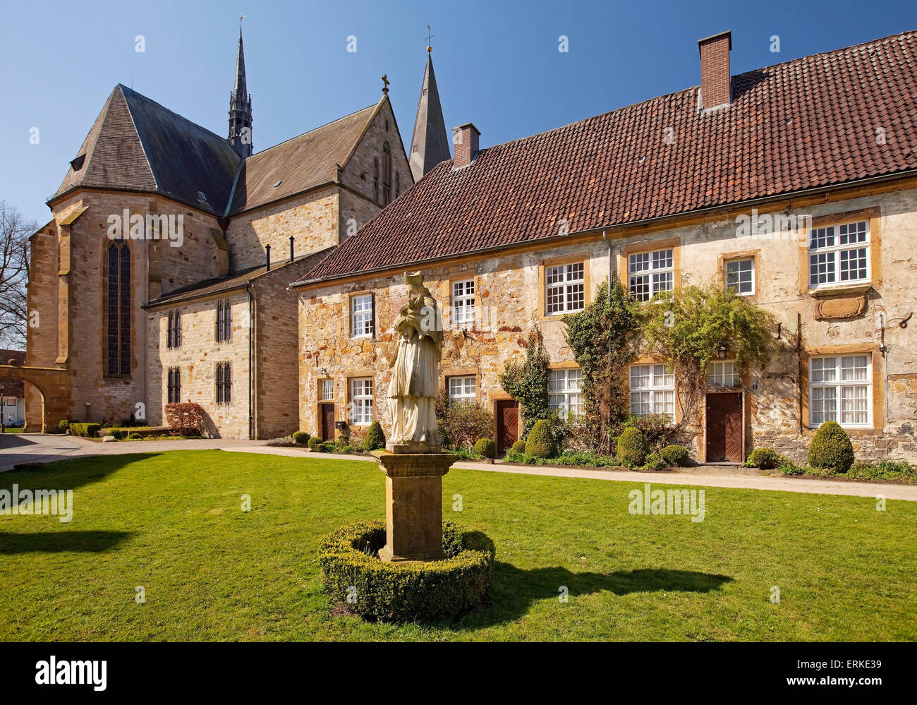 Benedict Nuns Convent Herzebrock with monastery church Sankt Christina ...