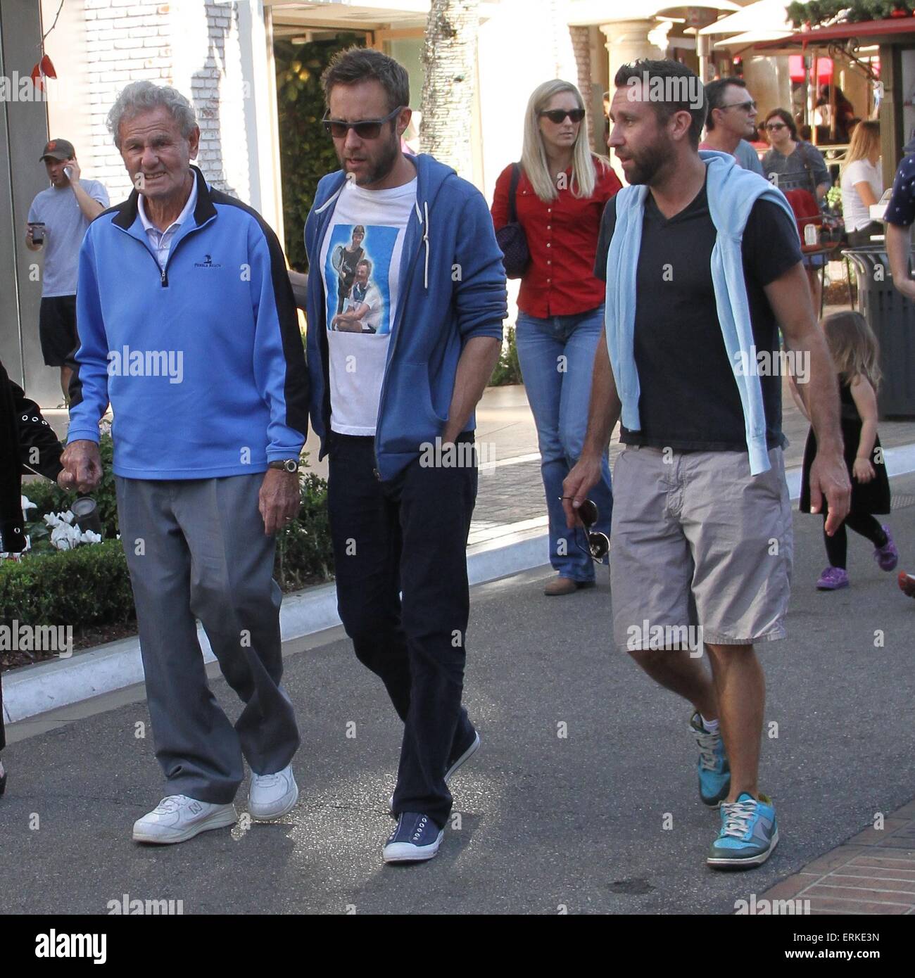 Celebrities shop at The Grove Featuring: Michael Rosenbaum Where: Los ...