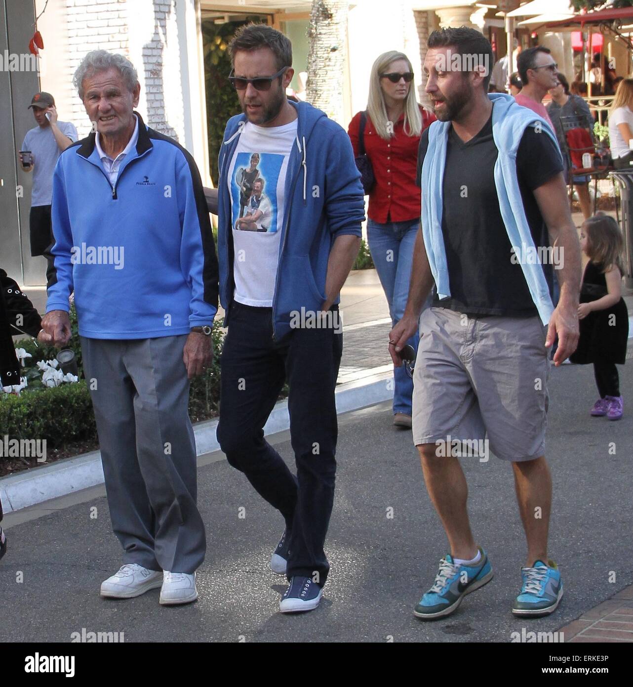 Celebrities shop at The Grove Featuring: Michael Rosenbaum Where: Los ...