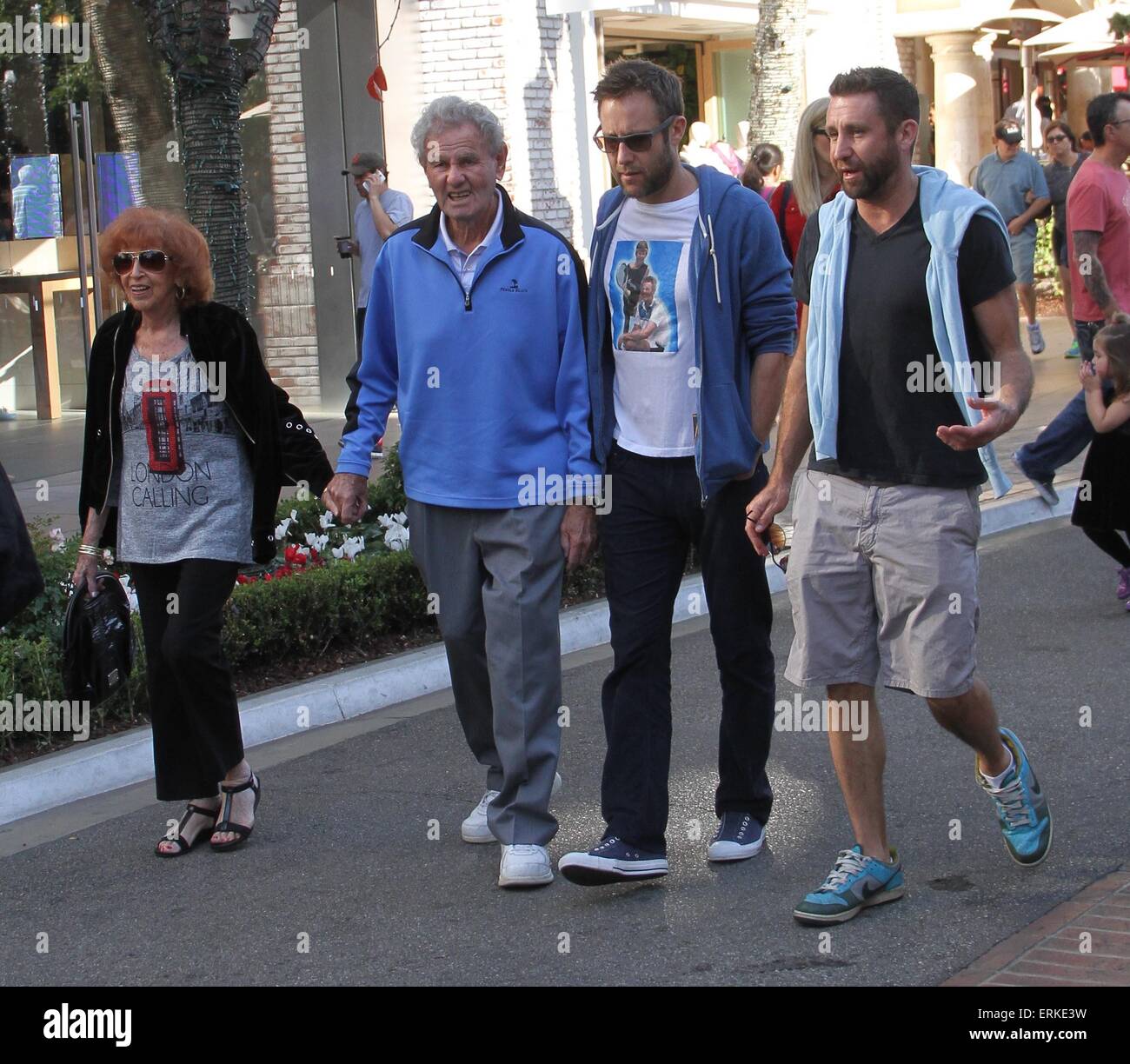 Celebrities shop at The Grove Featuring: Michael Rosenbaum Where: Los ...