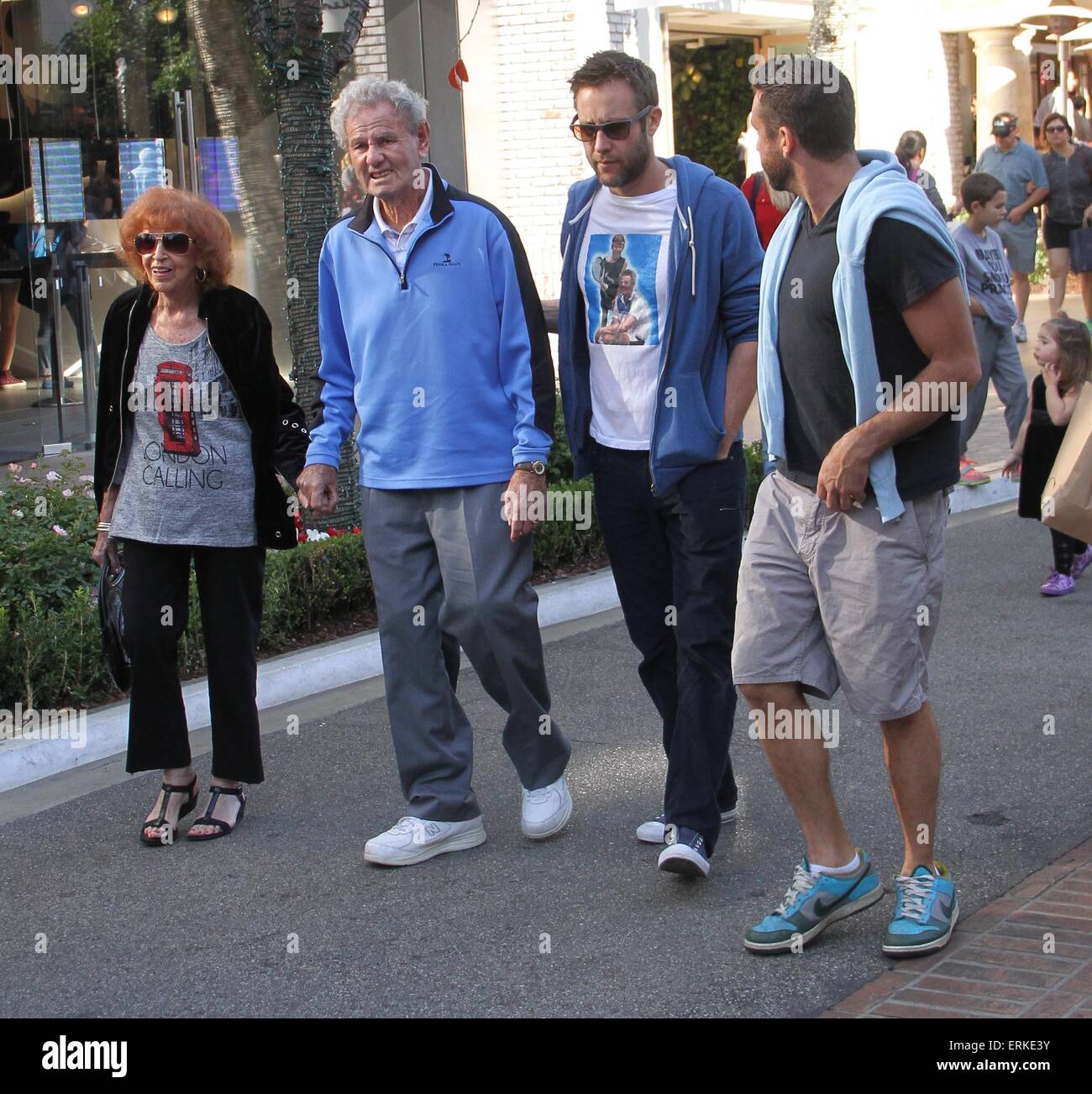 Celebrities shop at The Grove Featuring: Michael Rosenbaum Where: Los ...