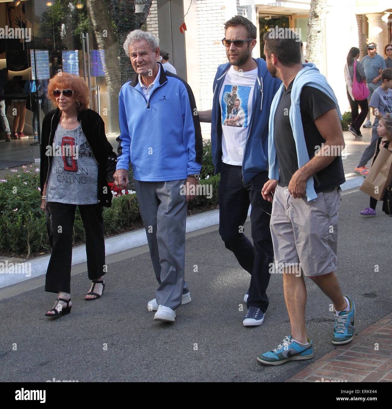 Celebrities shop at The Grove Featuring: Michael Rosenbaum Where: Los ...