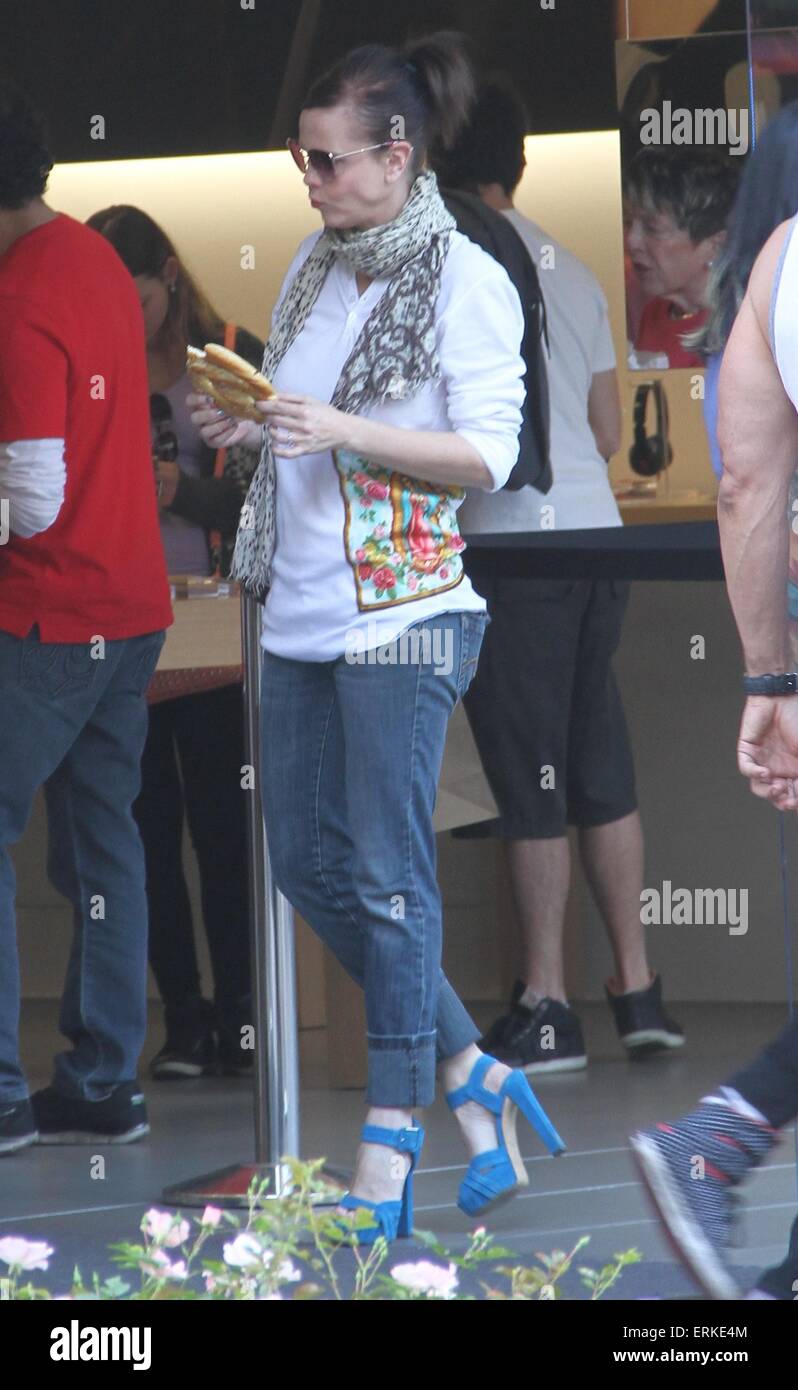 Celebrities shop at The Grove Featuring: Kiersten Warren Where: Los ...