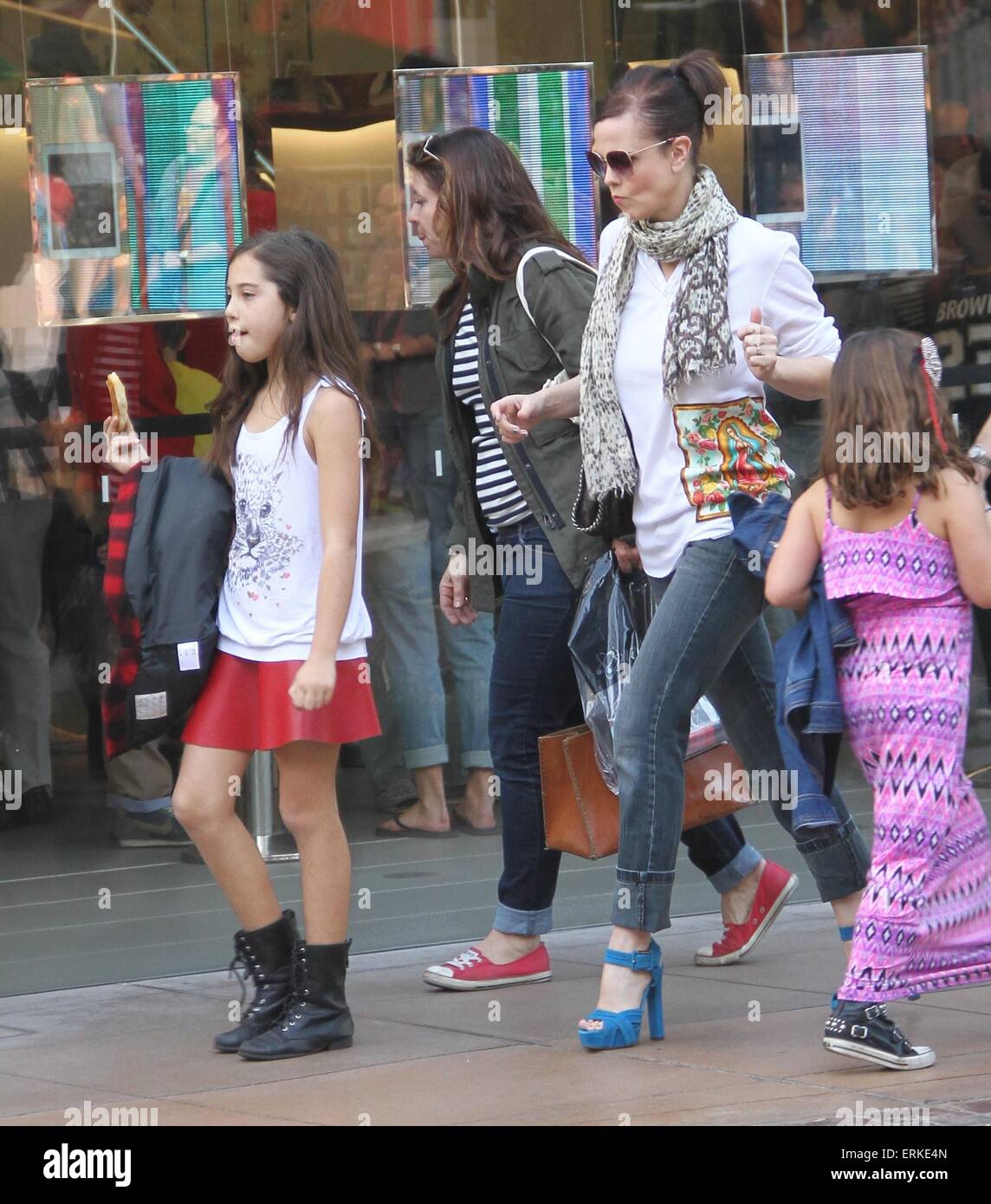 Celebrities shop at The Grove Featuring: Kiersten Warren Where: Los ...