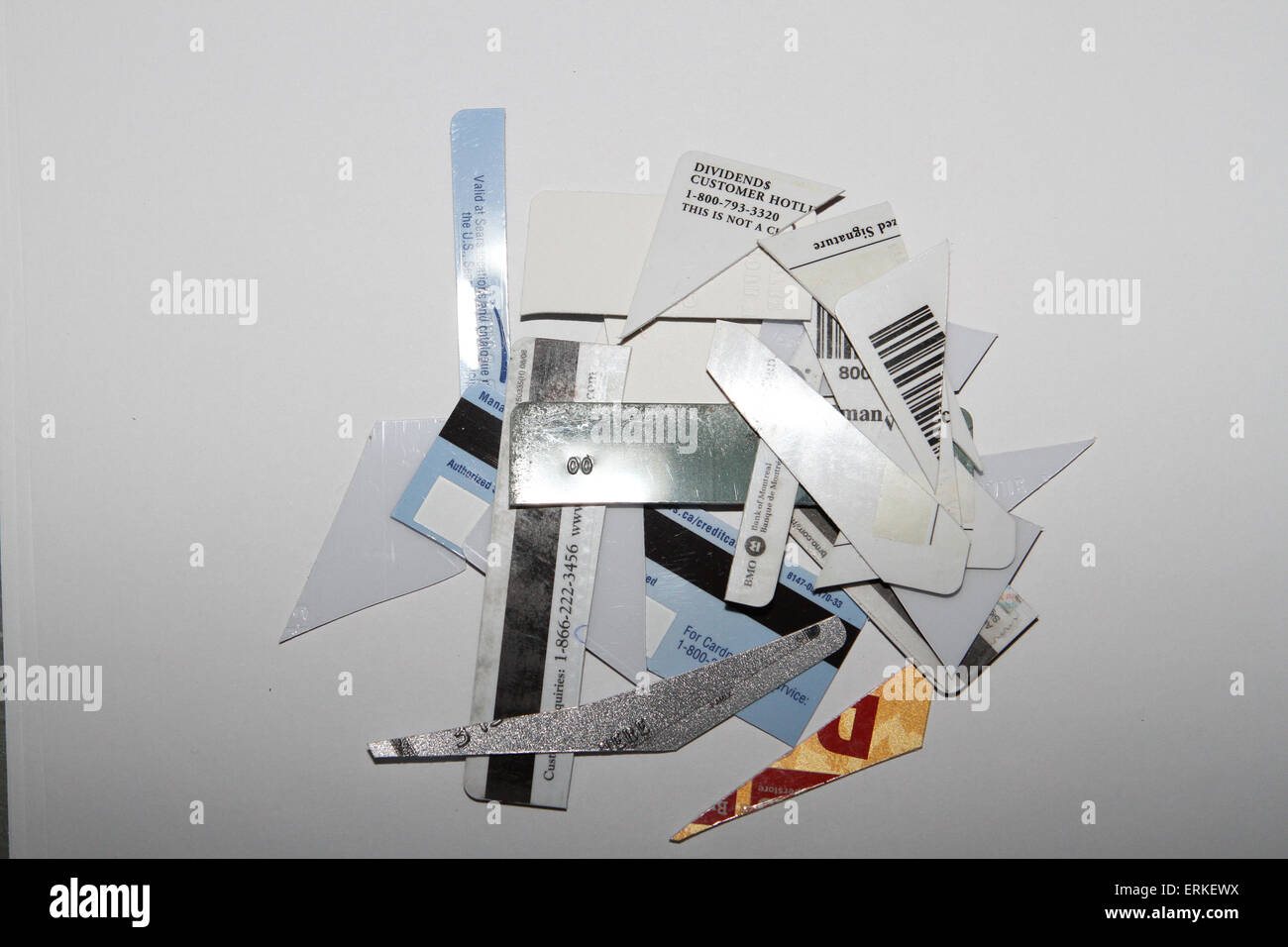 Discarded credit cards Stock Photo - Alamy