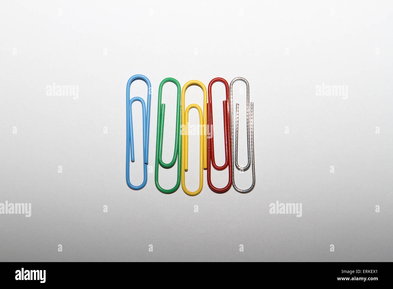 colourful paper clips Stock Photo - Alamy