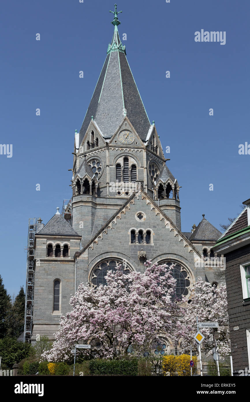 Cemetery church on Elberfelder Ölberg, Elberfeld, Wuppertal, North ...