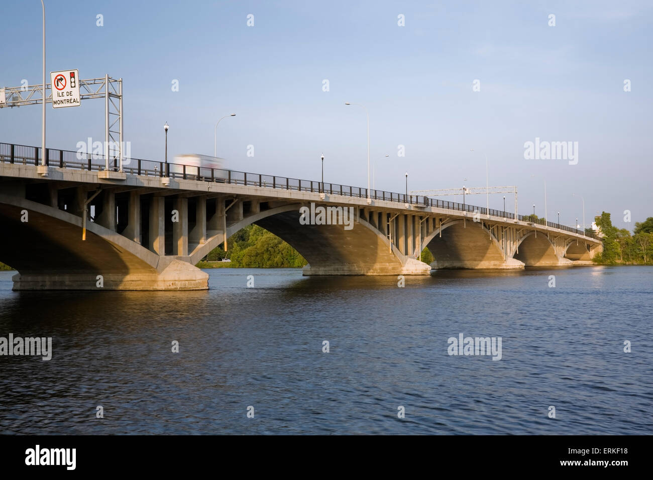 Ahuntsic Bridge, or Viau Bridge, built in 1930, rebuilt in 1962 ...