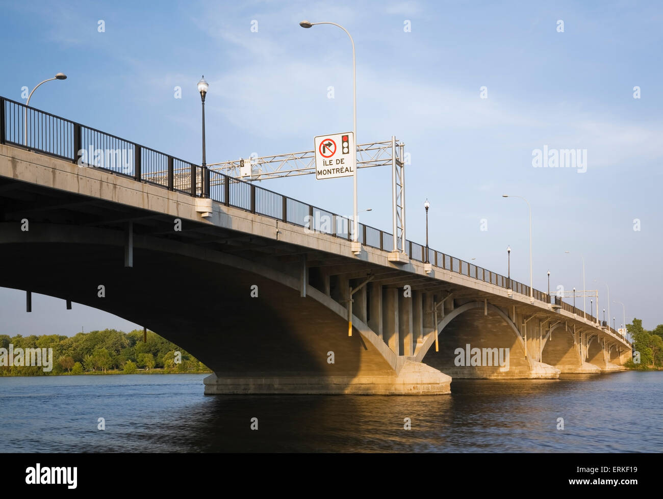 Ahuntsic Bridge, or Viau Bridge, built in 1930, rebuilt in 1962 ...