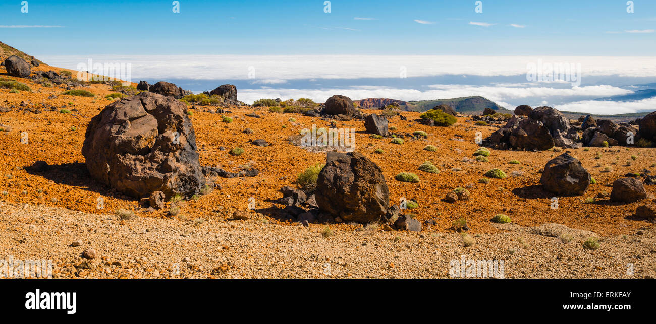 Huevos del Teide, Teide eggs, lava boulders, Montana Blanca, Pico del ...