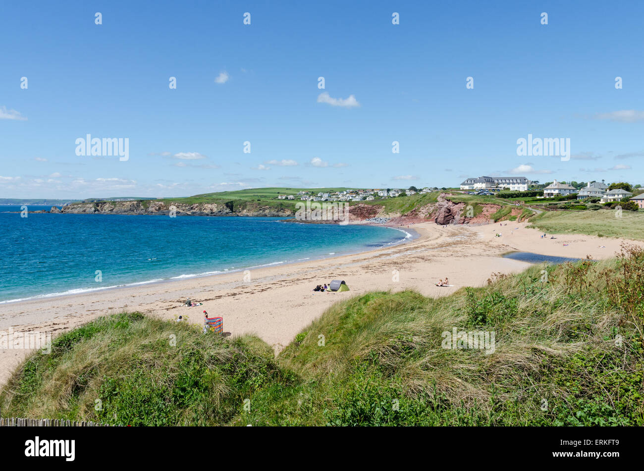 The Beach at South Milton Sands, Thurlestone, South Hams, Devon Stock ...
