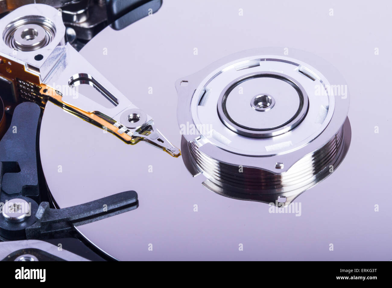 Close up view of hard disk Stock Photo - Alamy