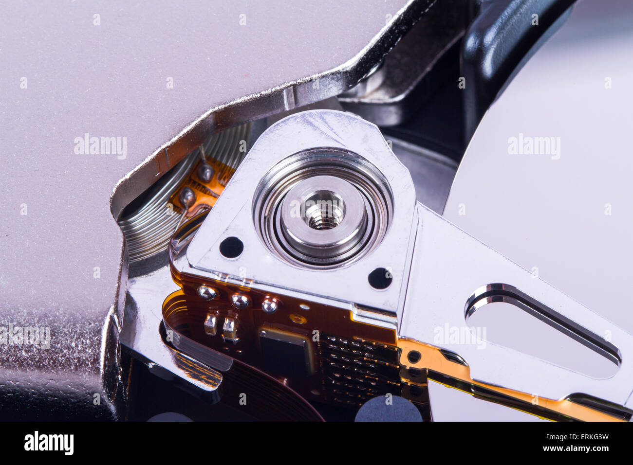 Close up view of hard disk Stock Photo - Alamy