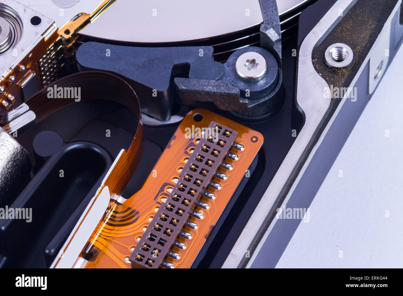 Close up view of hard disk Stock Photo - Alamy