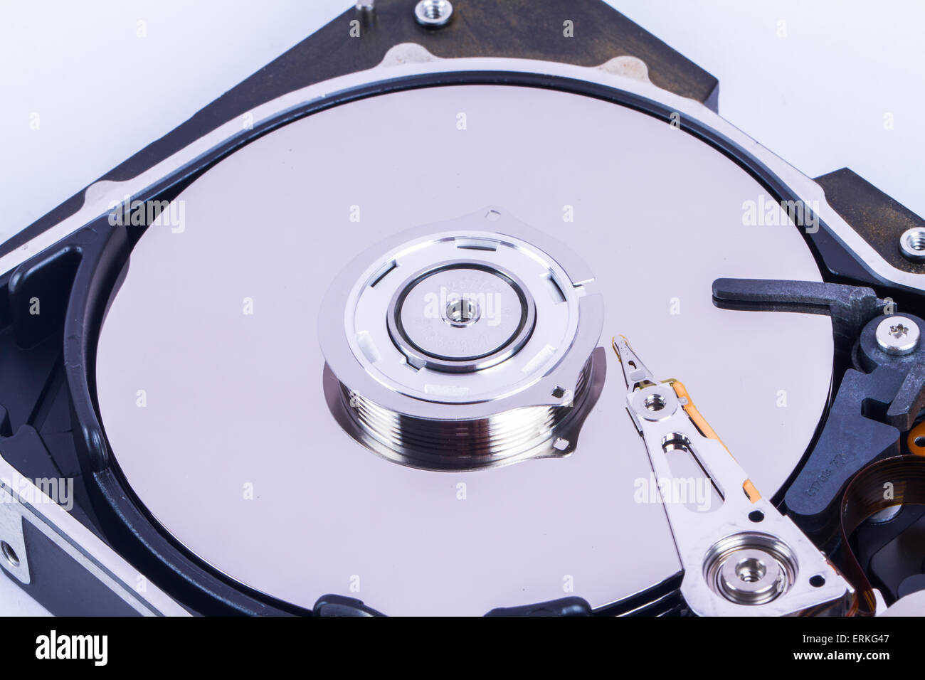 Close up view of hard disk Stock Photo - Alamy