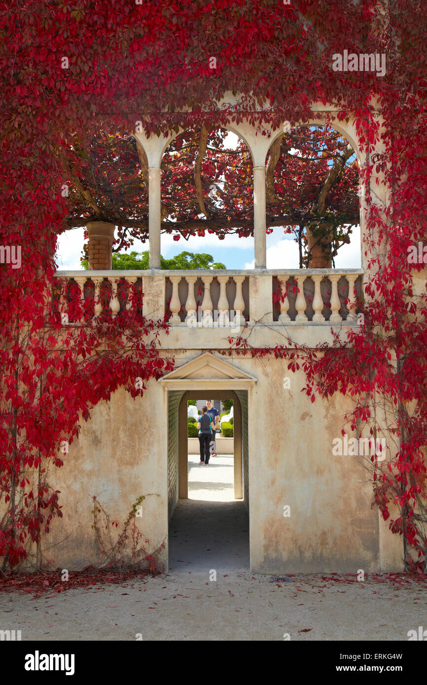 Autumn colour at the Italian Renaissance Garden, Hamilton Gardens ...