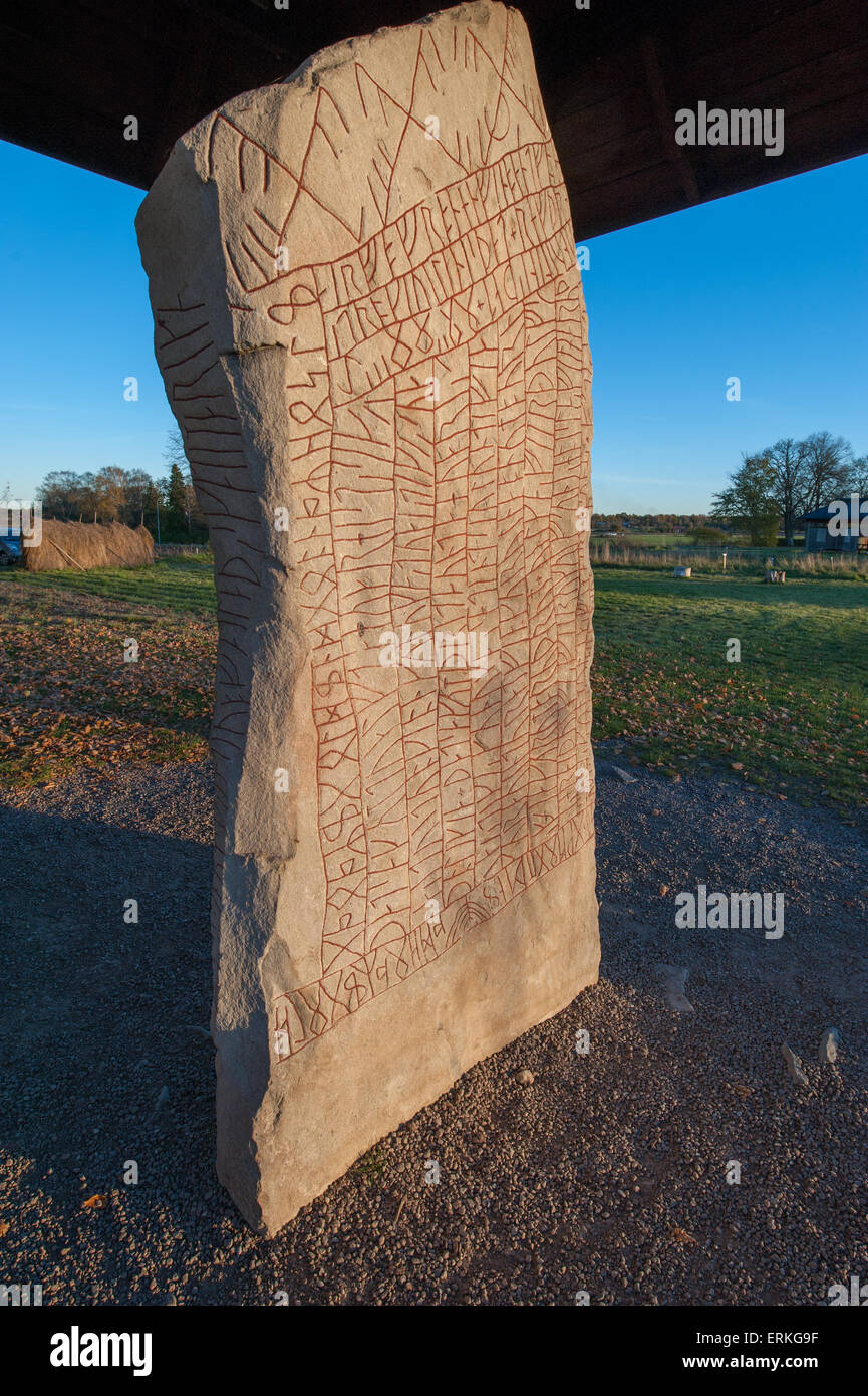 Written in stone by Vikings - The Rök rune stone from the 9th century ...