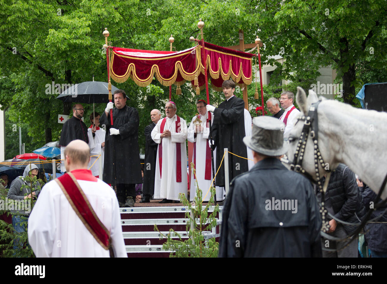 blutritt holly blood Weingarten Germany parade God Stock Photo - Alamy