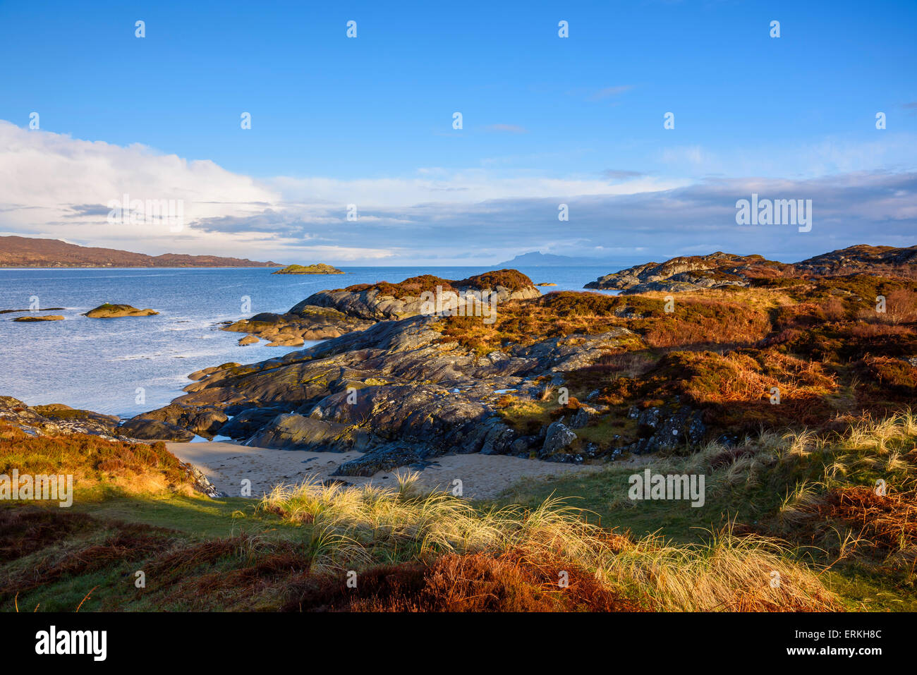 Ardtoe bay, Ardnamurchan Peninsula, Lochaber, Highlands, Scotland Stock ...