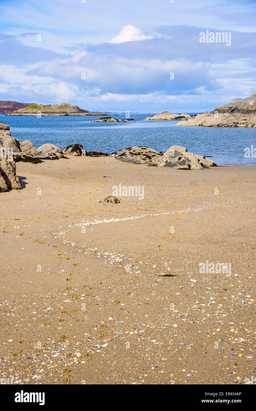 Ardtoe beach, Ardnamurchan Peninsula, Lochaber, Highlands, Scotland ...