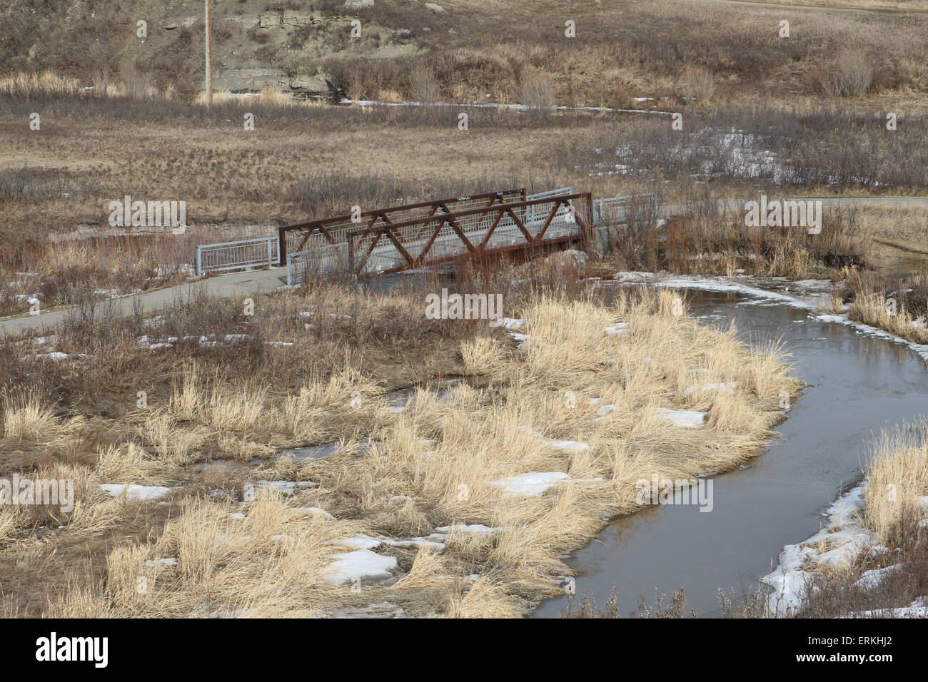bridge over small stream Stock Photo - Alamy