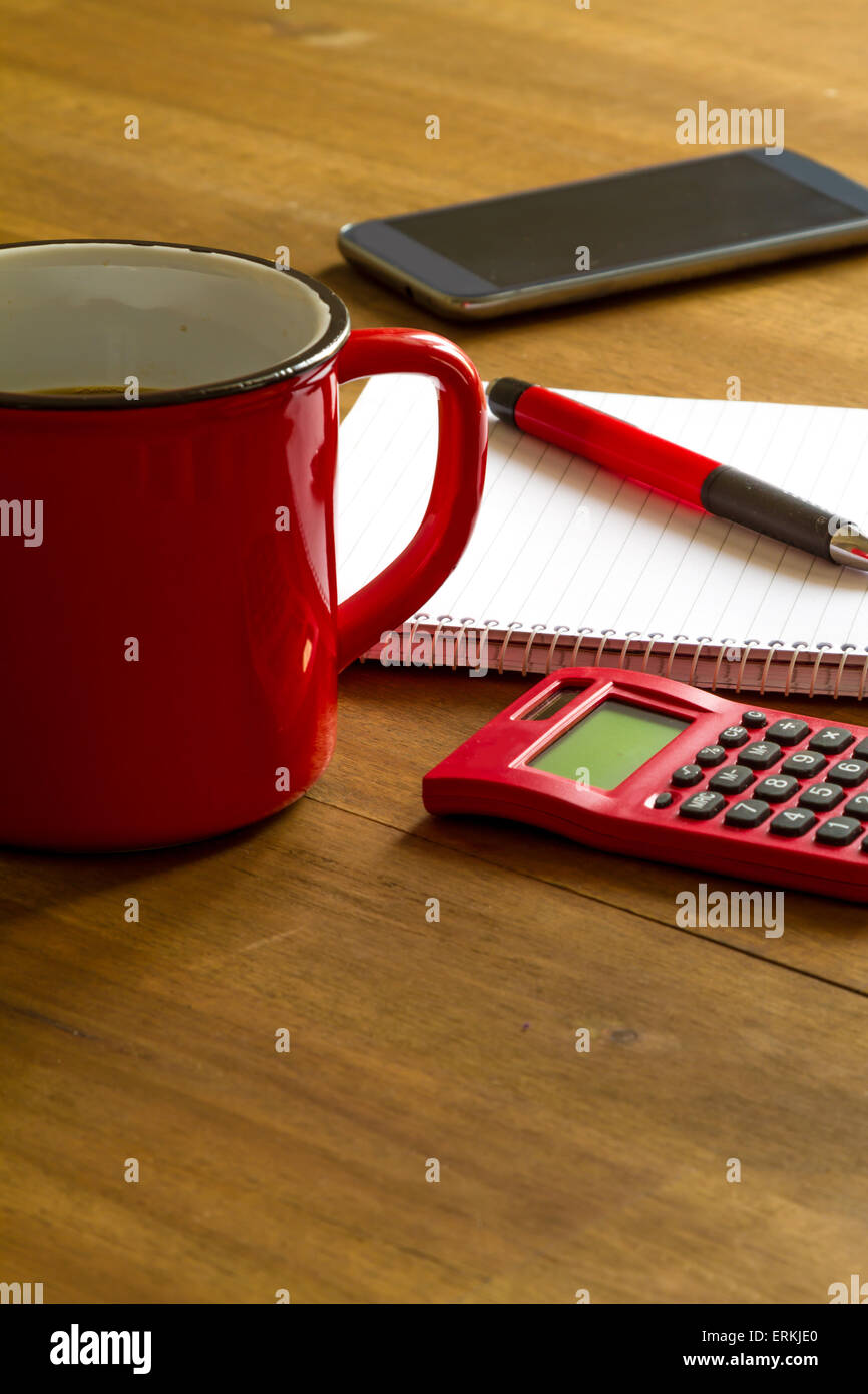 Working, taking notes and doing calculations Stock Photo - Alamy