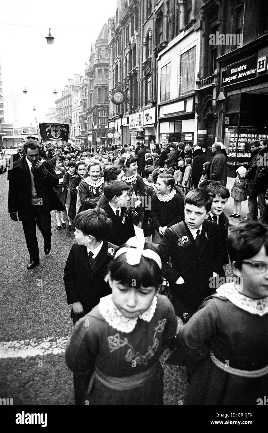 The st patricks day parade Black and White Stock Photos & Images - Alamy