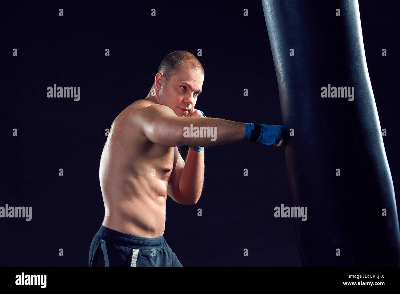 Young Boxer boxing Stock Photo - Alamy