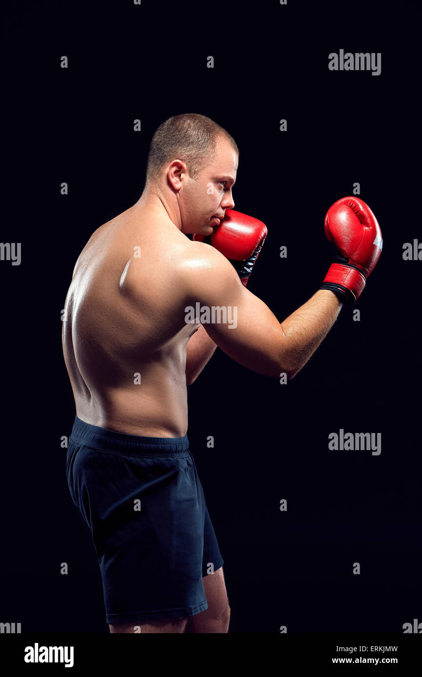 Young Boxer boxing Stock Photo - Alamy