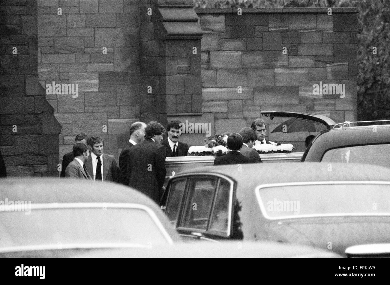 Funeral service of former Liverpool manager Bill Shankly, held at St ...