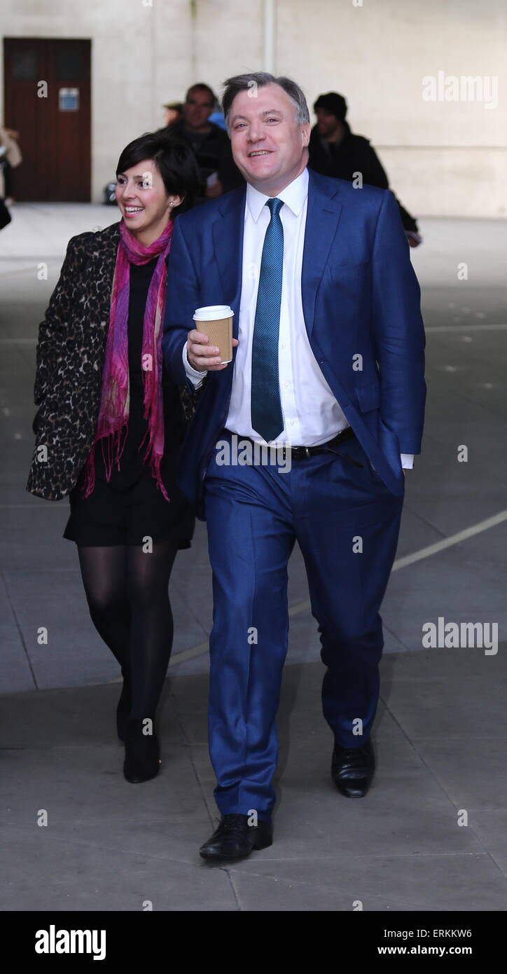 Ed Balls leaves BBC Broadcasting House Featuring: Ed Balls Where ...