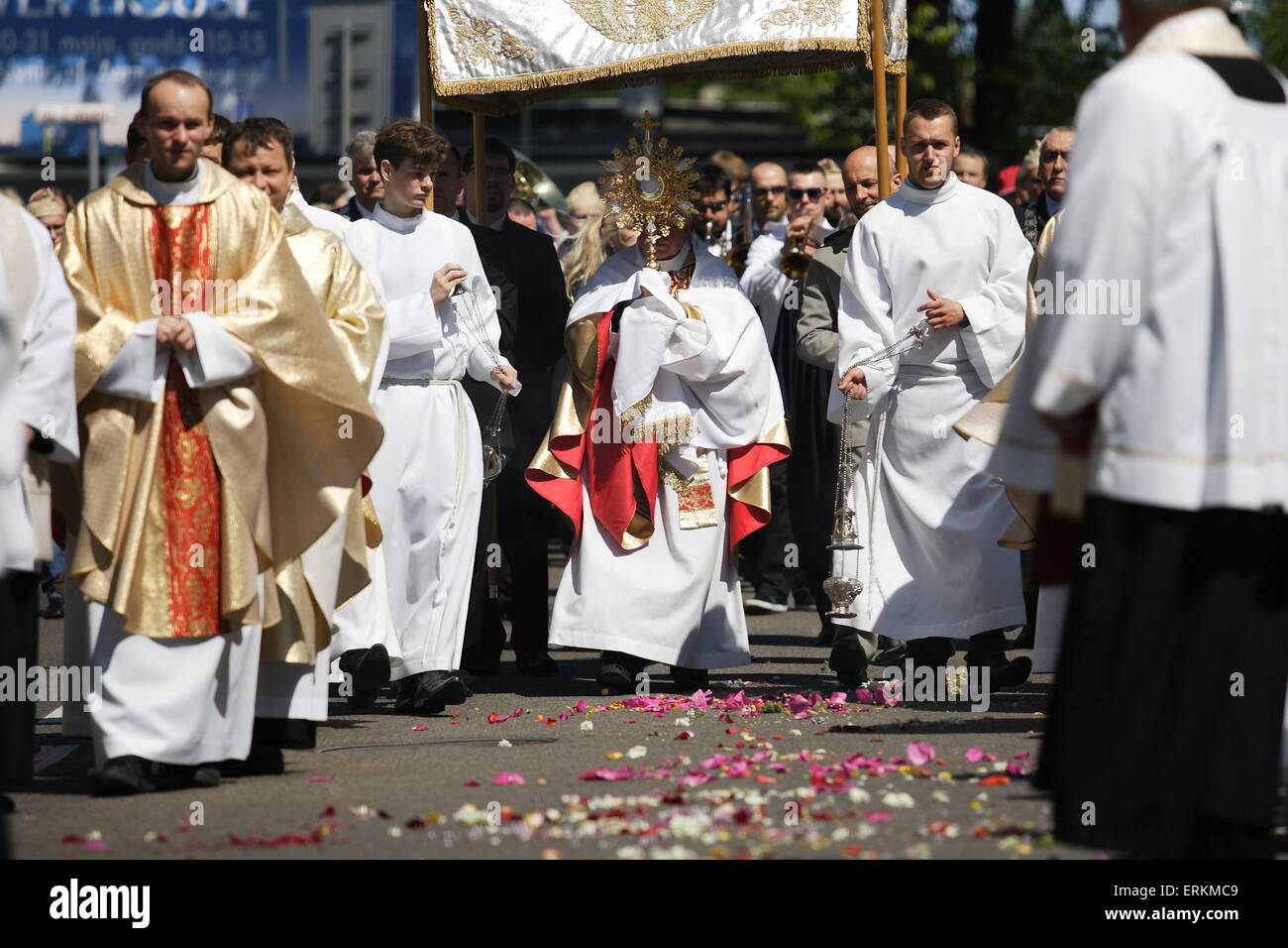Corpus christi procession monstrance hi-res stock photography and ...