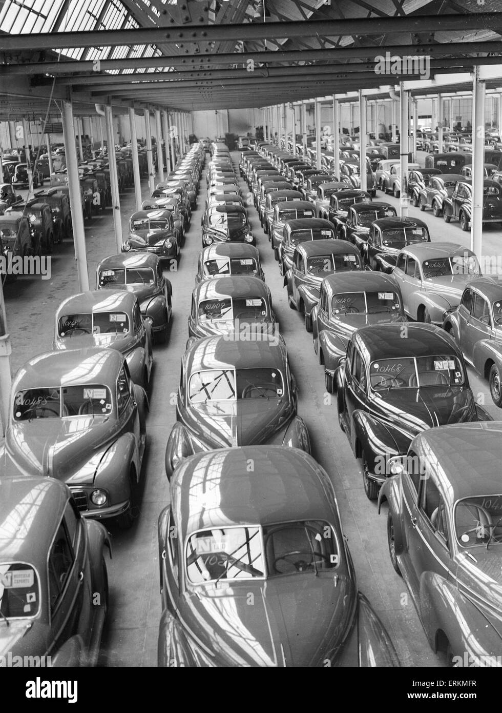 Production Line Factory Black and White Stock Photos & Images - Alamy