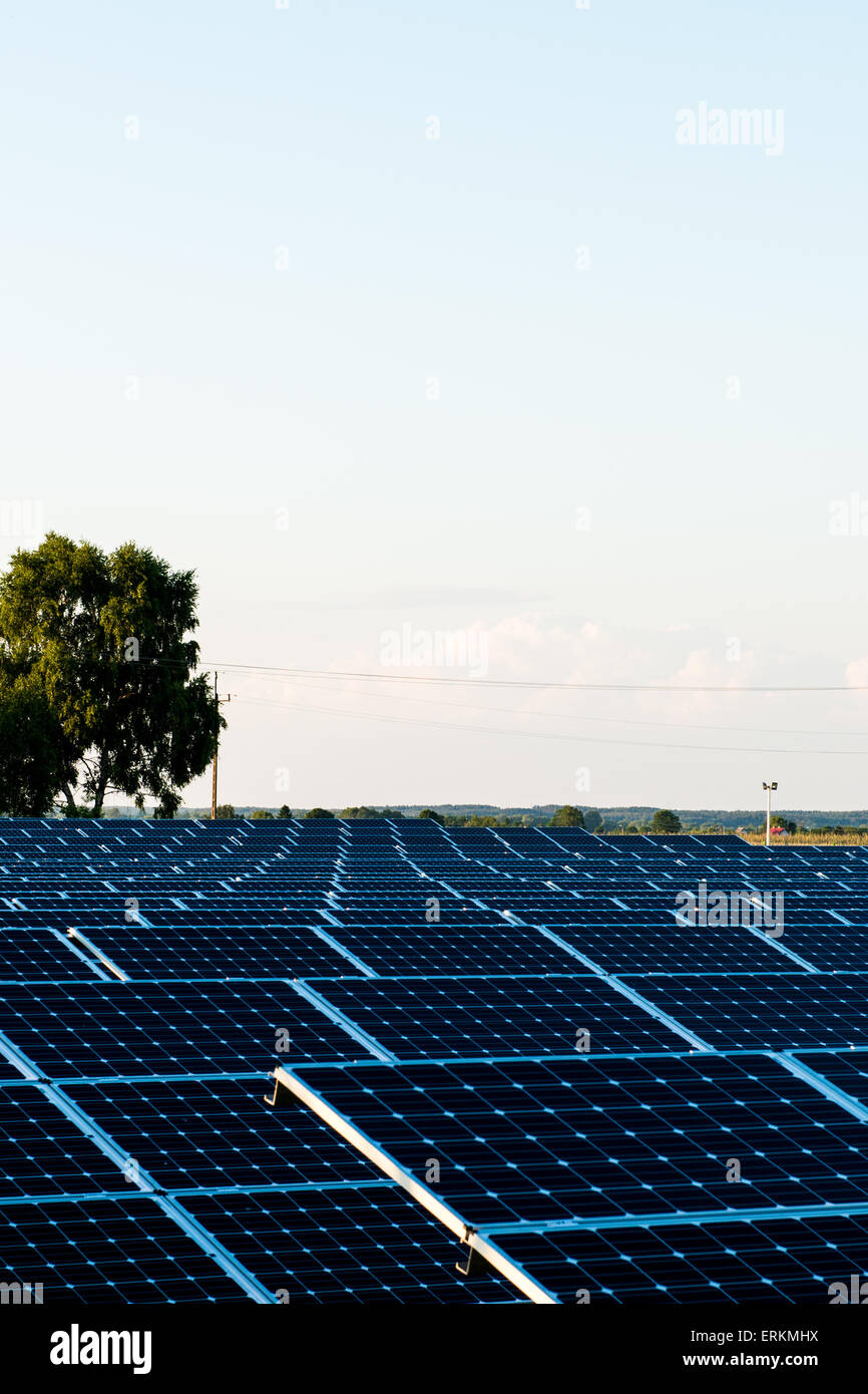 Photo of the solar panels as renewable source of energy Stock Photo - Alamy